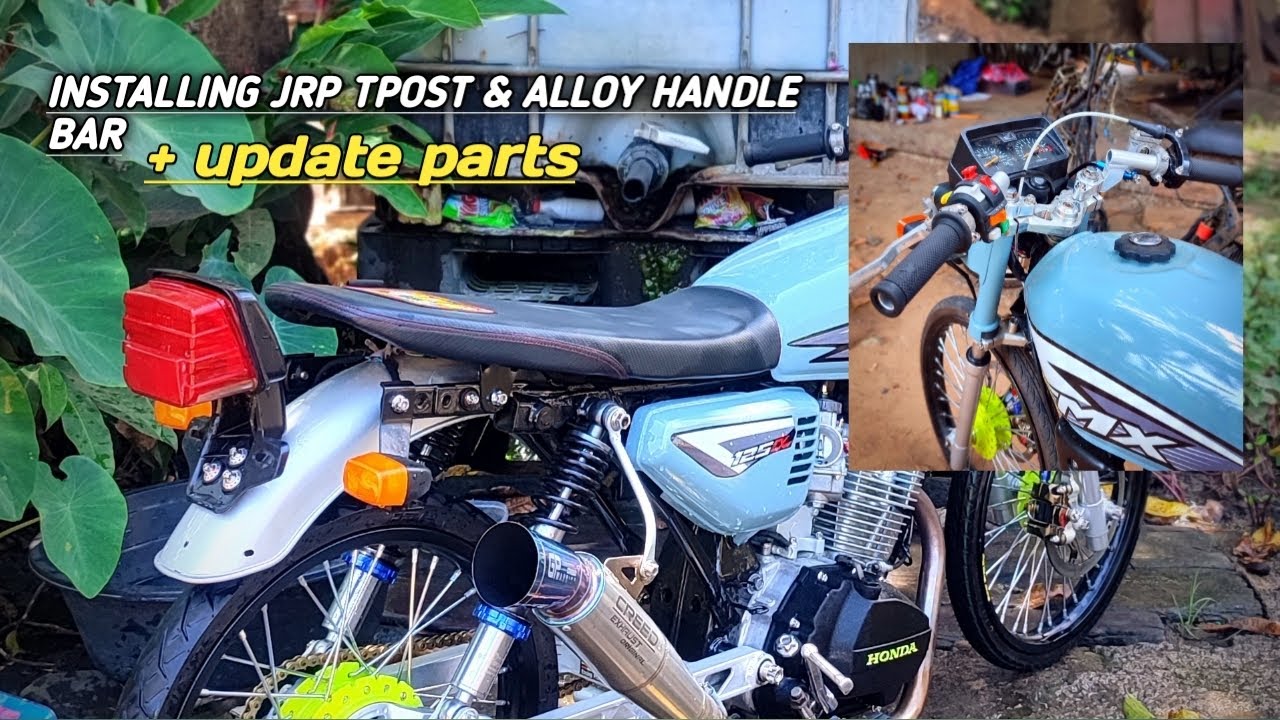 TMX125 INSTALLING JRP TPOST AND HANDLE BAR + UPDATE PARTS.. - YouTube