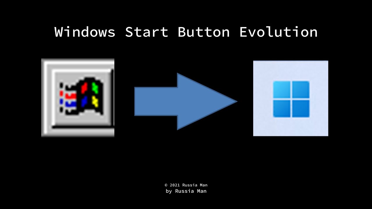 Windows Start Menu Button Evolution (95-11 + Betas) - YouTube