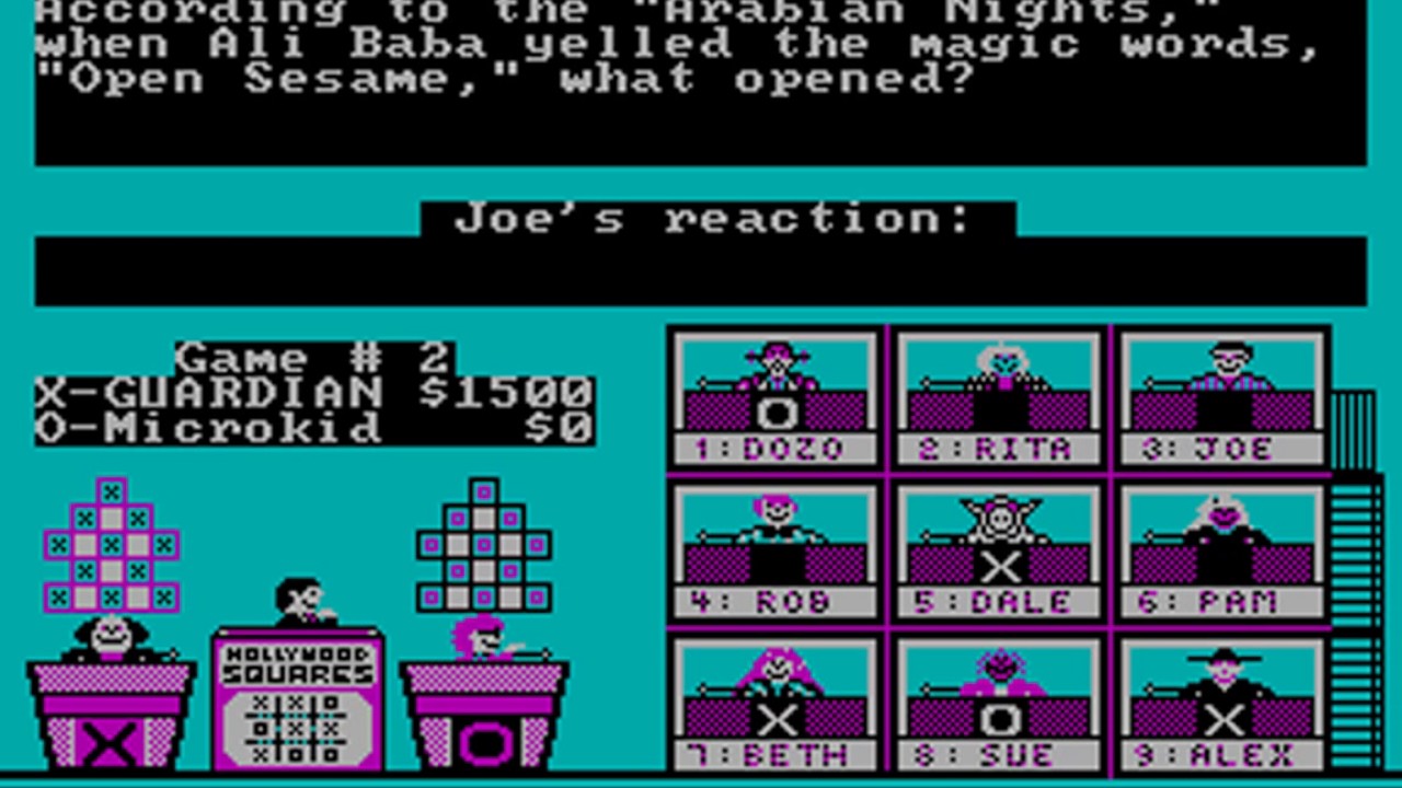 Hollywood Squares (GameTek, IJE) (MS-DOS) [1988] [PC Longplay] - YouTube