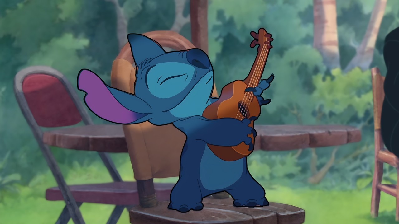 Sit back, relax, and enjoy some relaxing music with Stitch. 🎵 Perfect ...