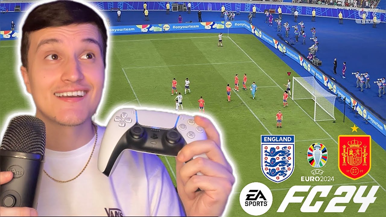 ASMR Gaming | EA FC24 | Euro 2024 Final (controller sounds + gum ...