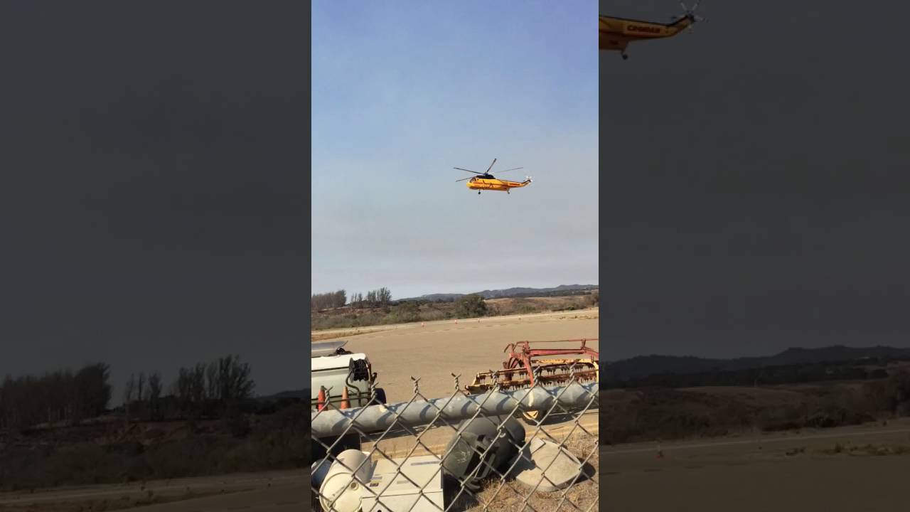 Canyon fire Vandenberg Air Force Base - YouTube
