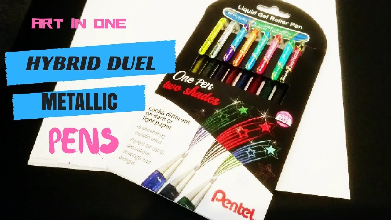 Pentel Hybrid Dual Metallic Pens - YouTube