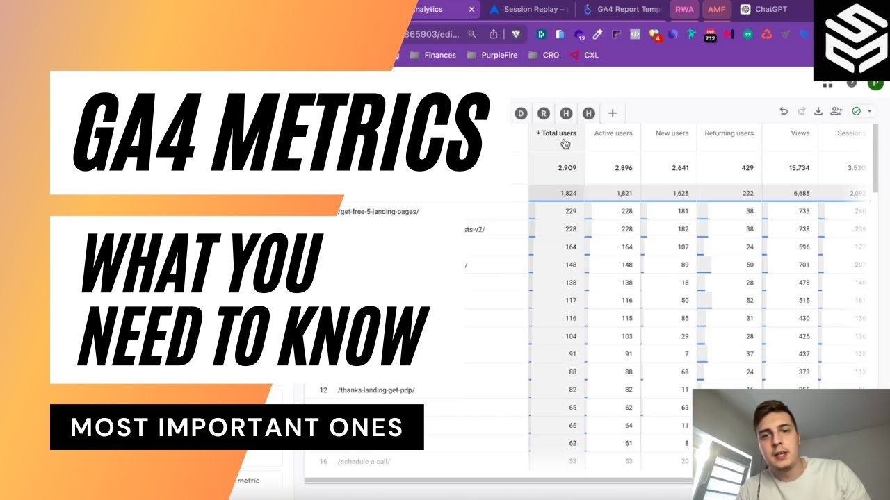 Explanation What Is Total Users, Views, Sessions Metrics In GA4 - YouTube
