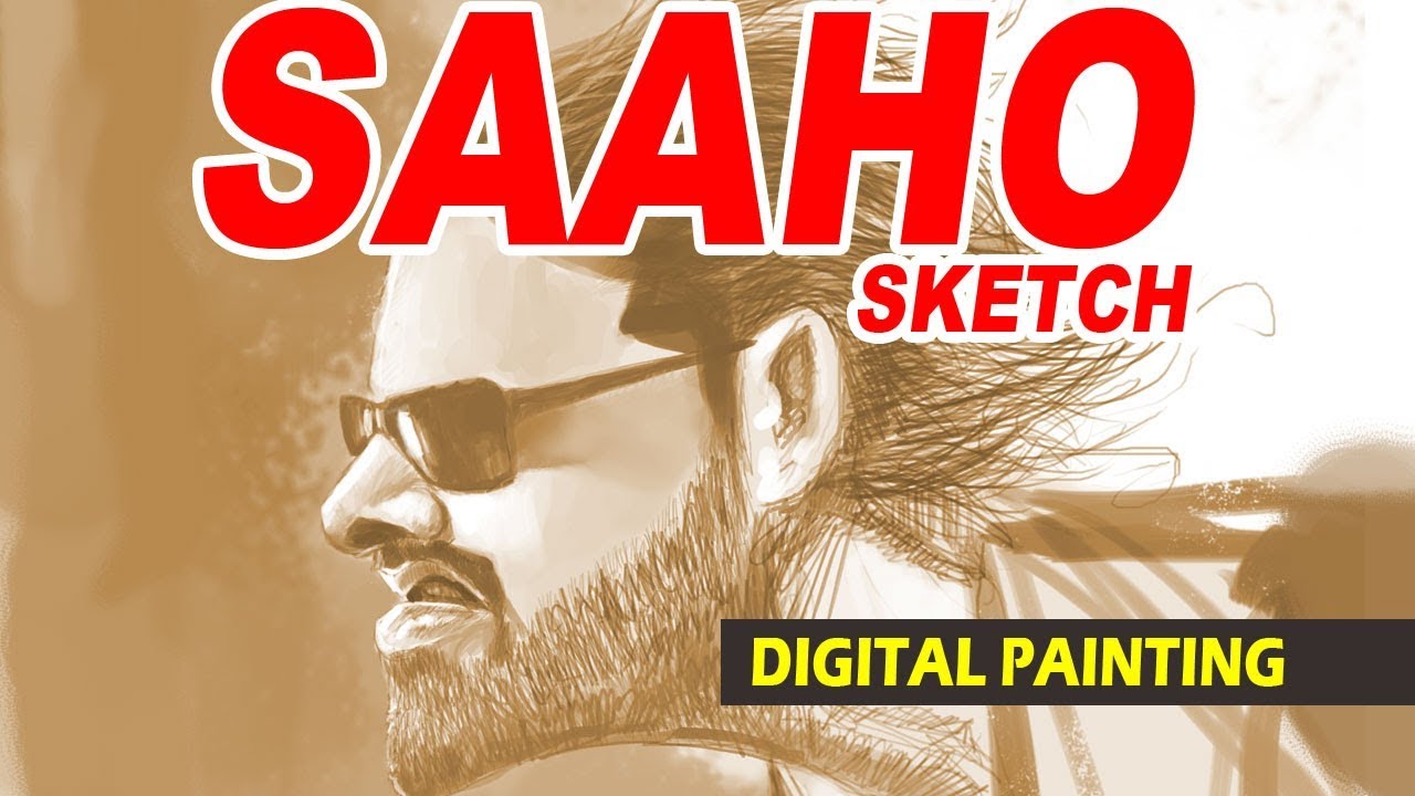 Saaho trailer | Saaho movie | Prabhas Sketch | Drawing caricature - YouTube