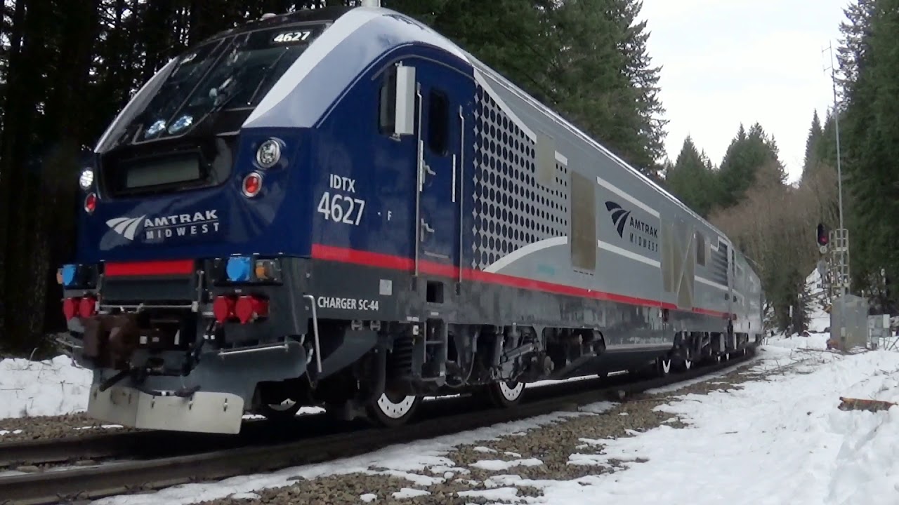 SC-44 Test Train on the BNSF Scenic Subdivision - YouTube