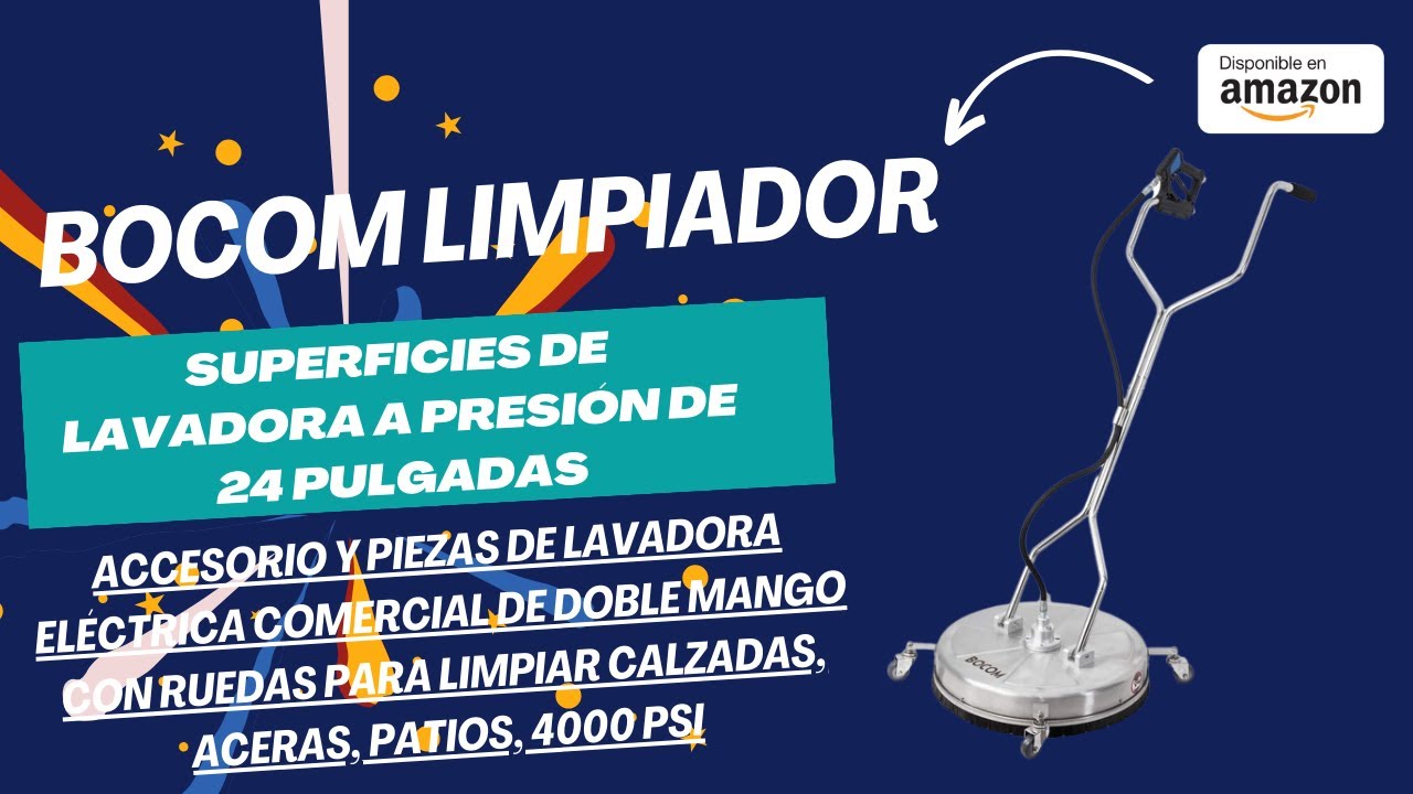 BOCOM Limpiador de Superficies de Lavadora a presión de 24 Pulgadas ...