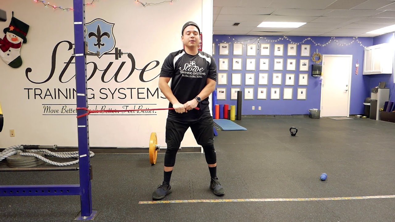 Deep Squat Anti Rotation Press - YouTube