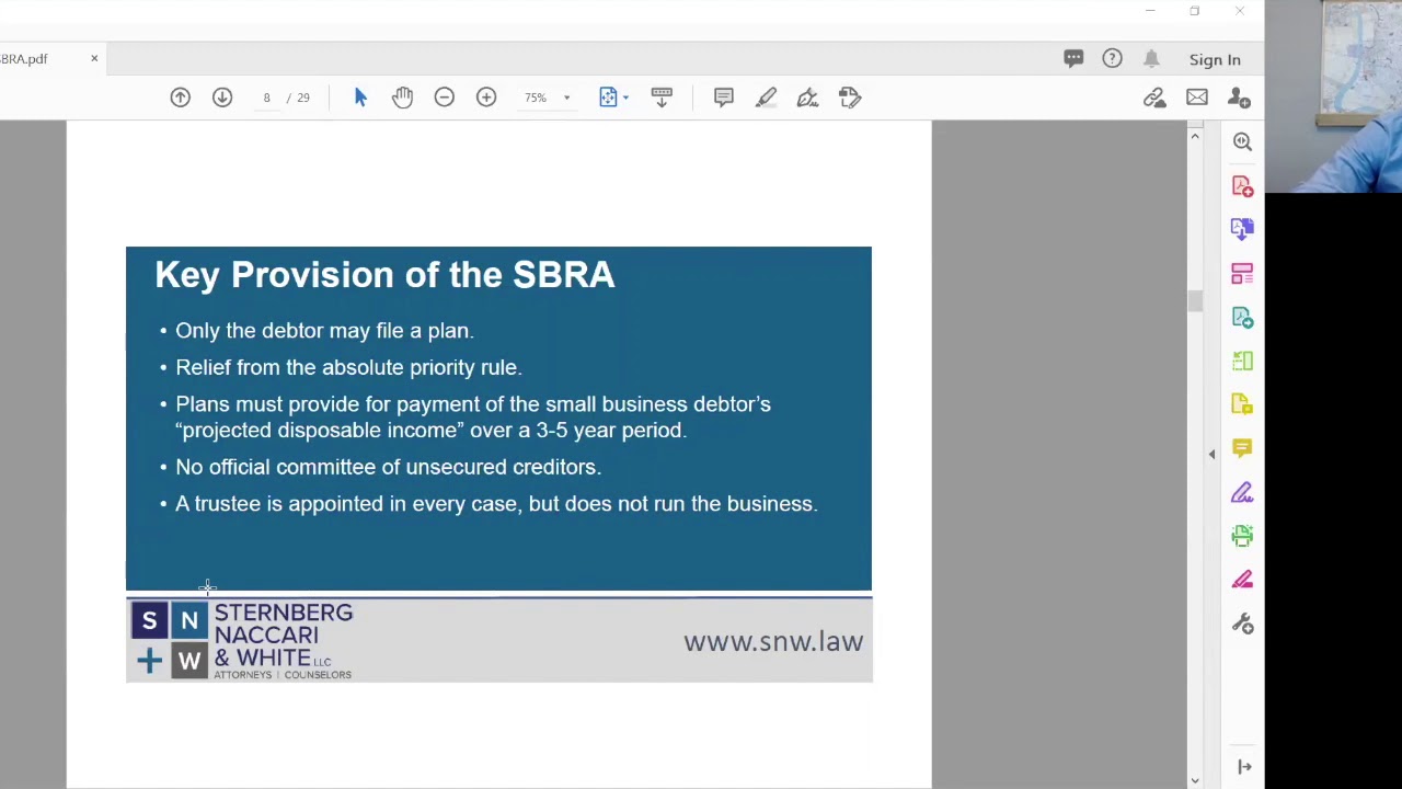SNW.LAW: The Small Business Reorganization Act of 2019 - YouTube