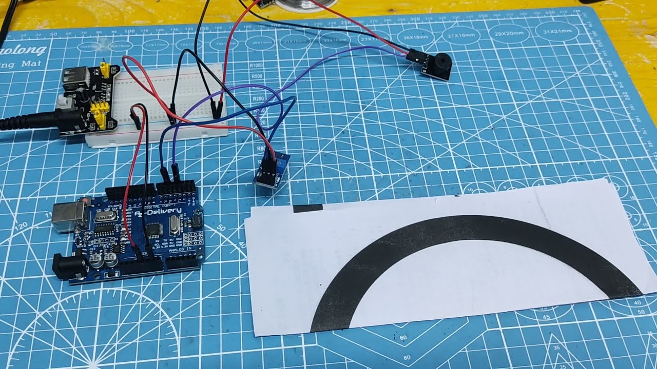 74 Arduino uno sensor reflectante de infrarrojos TCRT5000L - YouTube