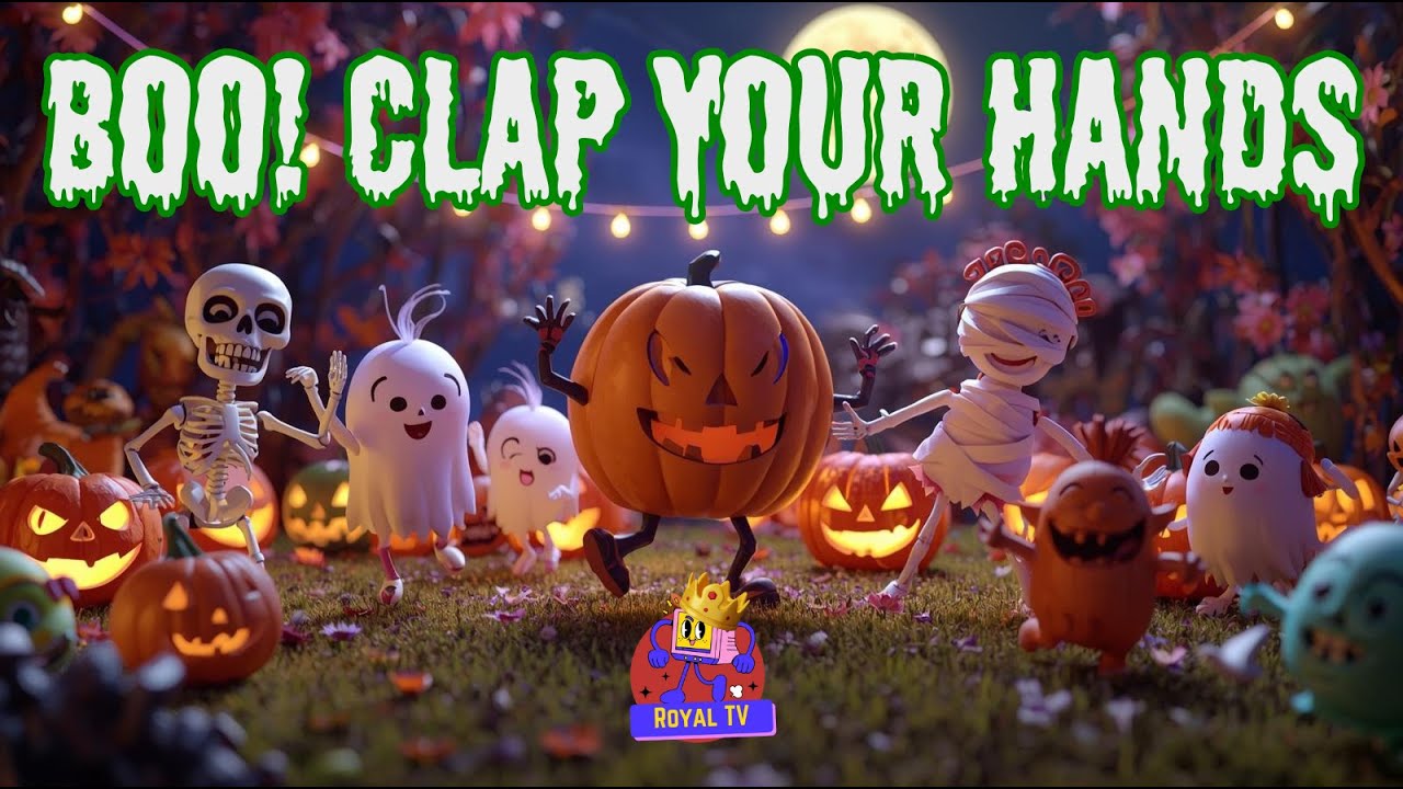 🎵 Boo! Clap Your Hands 🎵 HALLOWEEN SONG FOR KIDS - YouTube