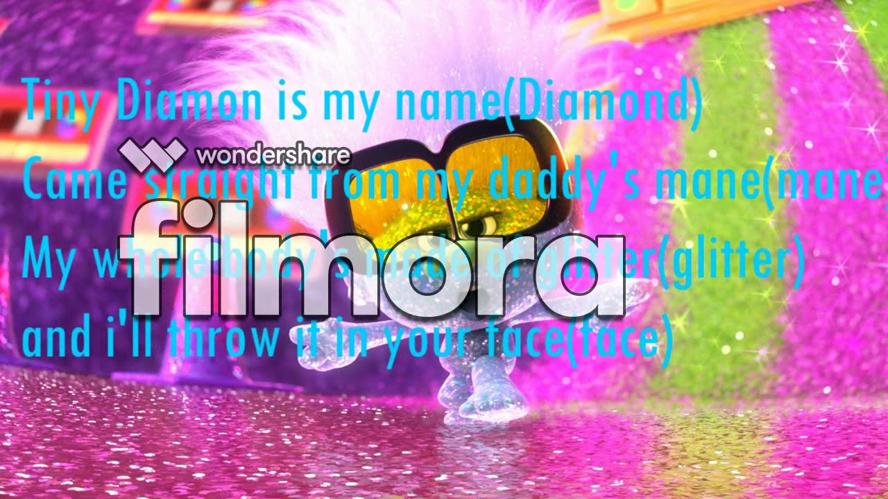 Tiny diamond lyric video from Trolls The world tour - YouTube
