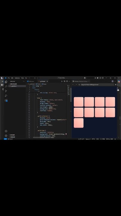 grid layout html css coding #coding #html #css #java#python #animation - YouTube