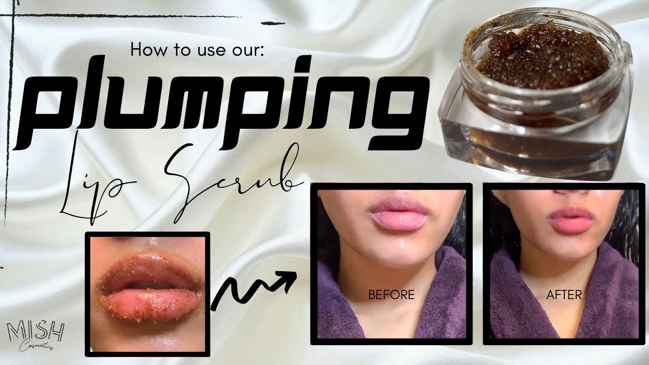 Natural Plumping Lip Scrub - YouTube