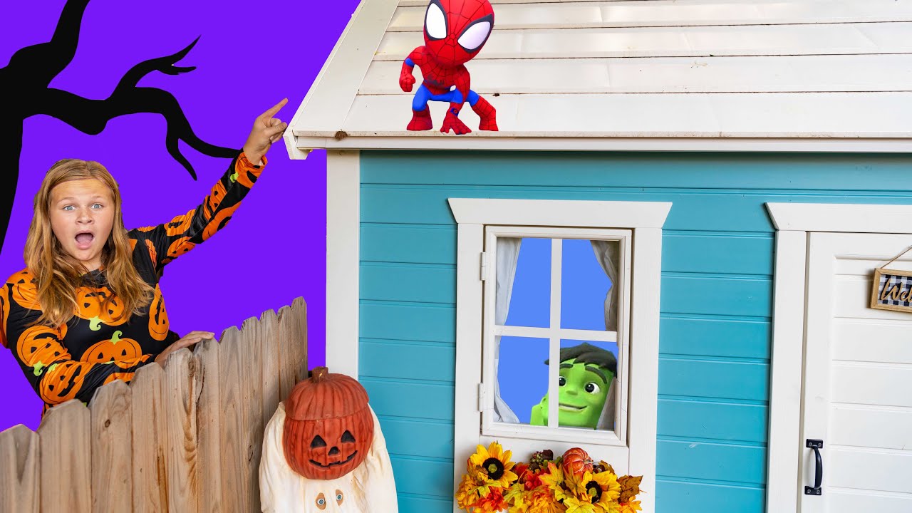 Assistant Searches for Spidey and his Amazin Friends in Outdoor Fort ...