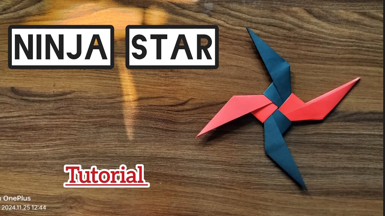 How To Make Ninja Star | Paper Ninja Star Tutorial Video | Easy - YouTube