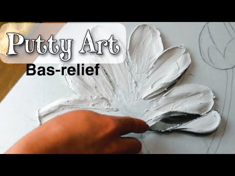 Wall putty Art - Tutorial. - YouTube