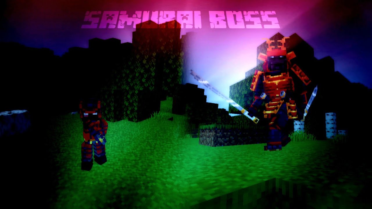 Minecraft bedrock addon:Samurai Boss... - YouTube