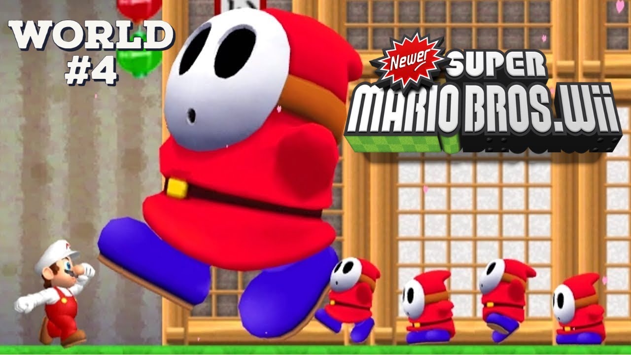 Newer Super Mario Bros Wii World 4! Samurai Shy Guy - YouTube