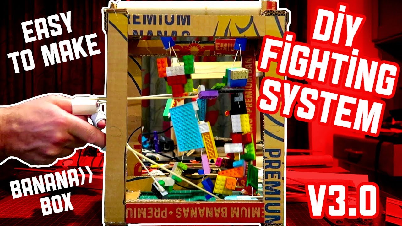 How to Build The Stupid Robot Desktop Fighting System OUT OF CARDBOARD ...