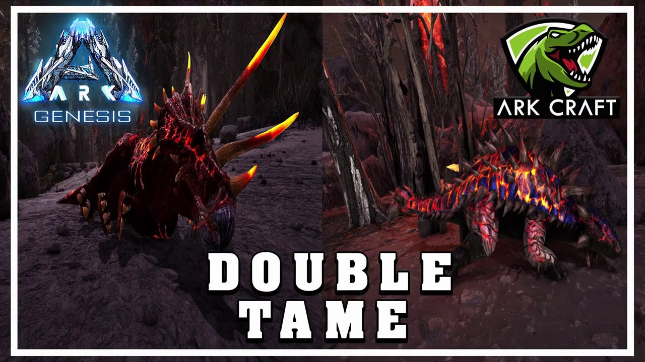 Ark Genesis Taming a Fire Anky&Fire Trike - YouTube