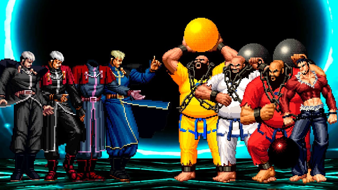 [KOF Mugen] Boss Goenitz Team vs Chang Koehan Team - YouTube