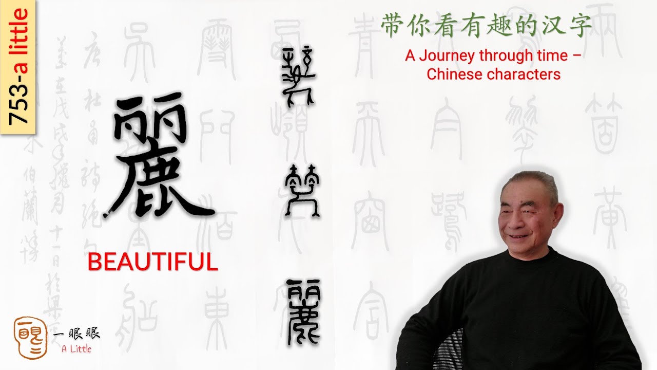 [CC] 麗 (beautiful) | 汉字趣谈 (Story of Chinese Characters) 753 - YouTube