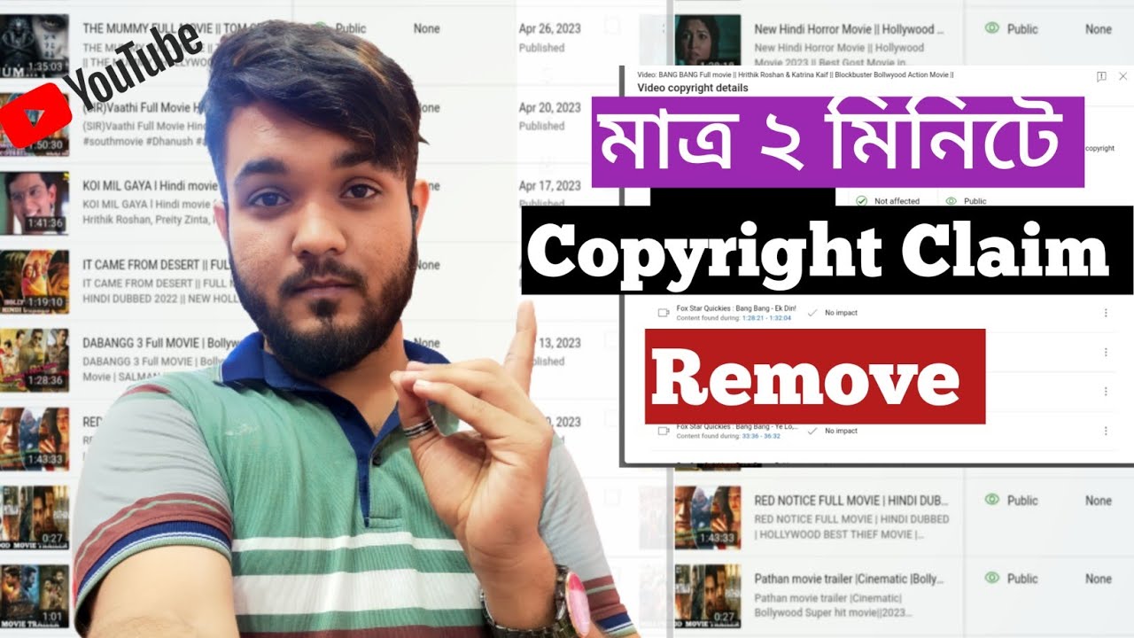 How To Remove Copyright Claim On Youtube Video || Remove Copyright ...