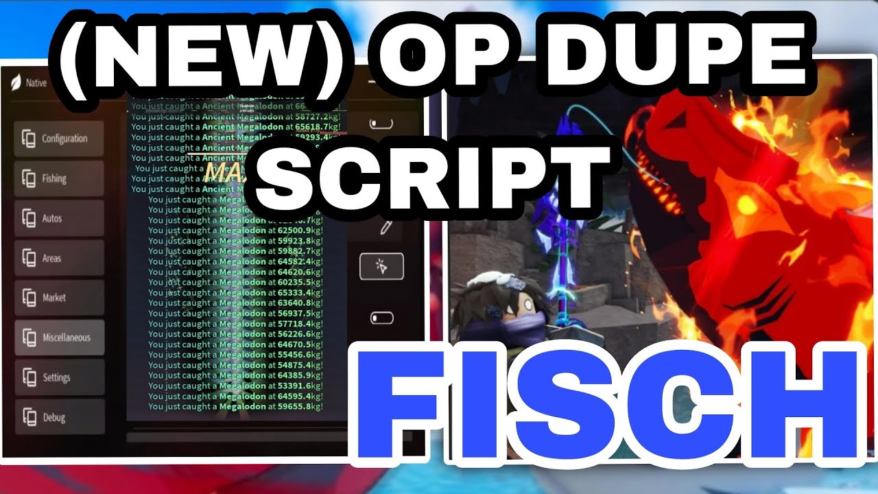 *NEW* Roblox Fisch Dupe Script | DUPE MEGALODON | DUPE NEW FISHES ...