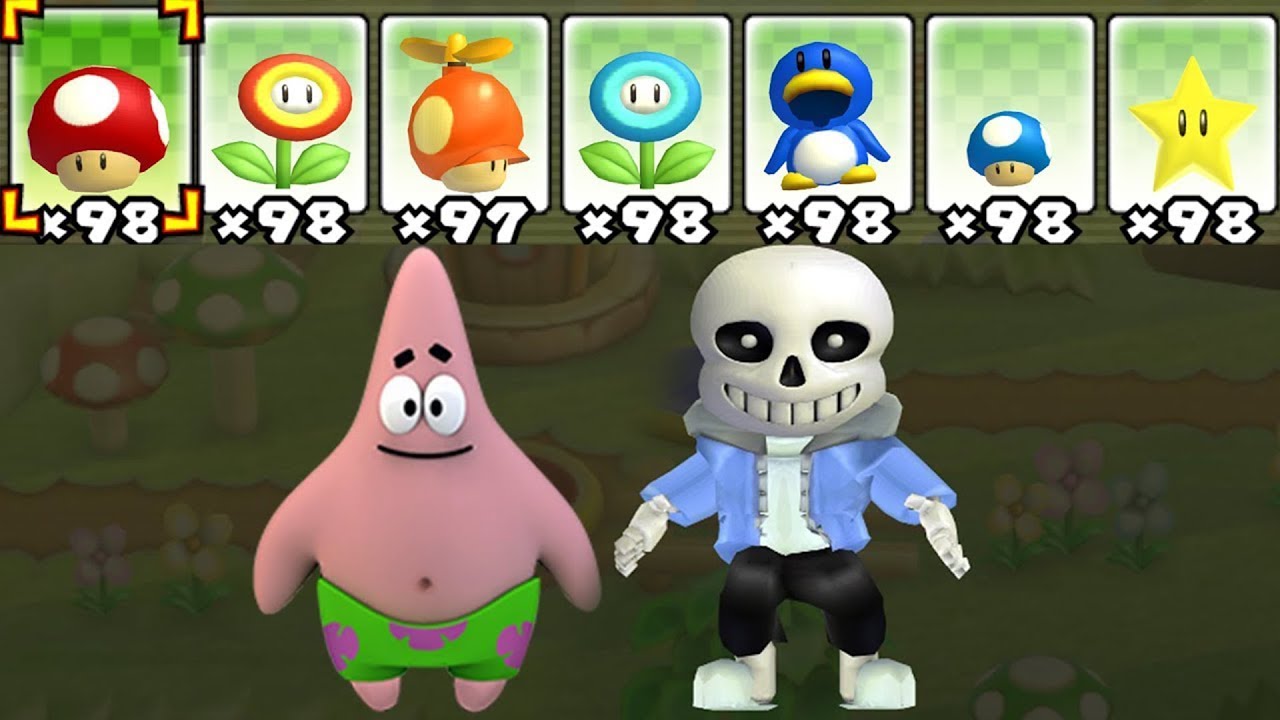 What happens when Patrick Star and Sans (Undertale) uses Mario's Power-Ups? - YouTube