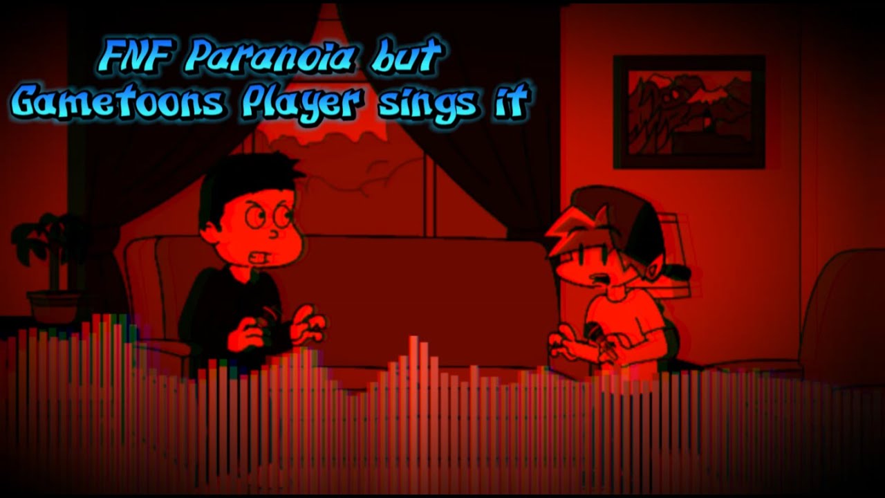 FNF Paranoia but Gametoons player sings it - YouTube