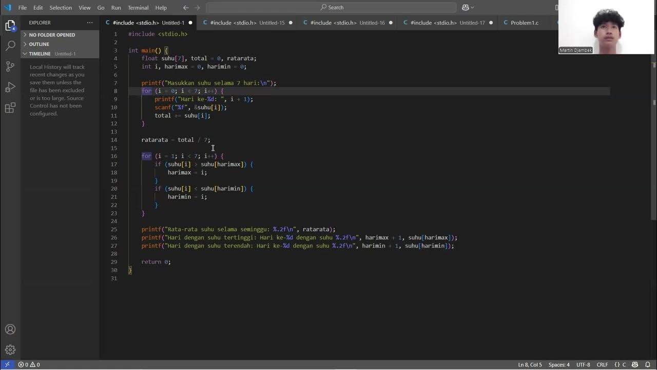 Tugas 3 Praktikum Pemrograman Komputer 1 - YouTube
