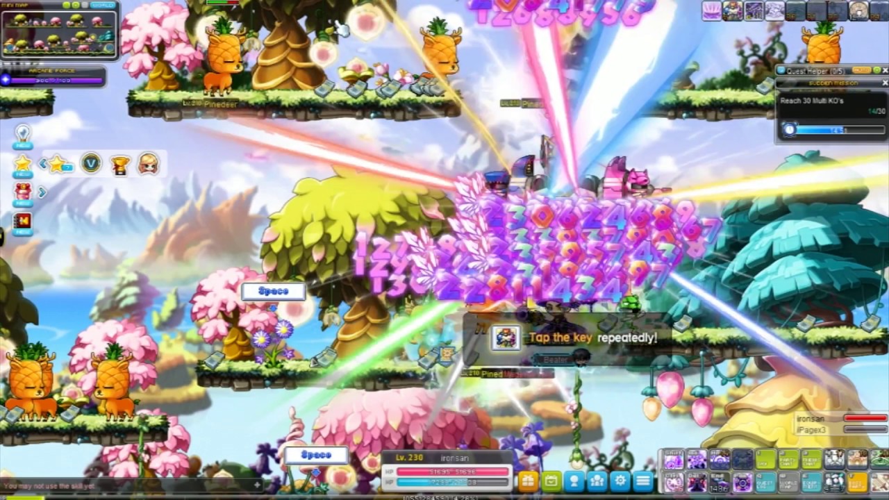 MapleStory V Update - New level 200 Arcane Umbra Set - TEST CLIENT ...