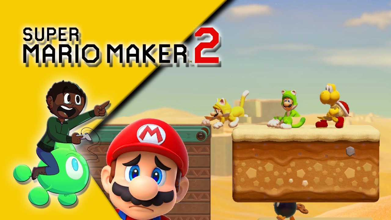 MAYBE DON'T RECORD ON A HOTEL TV? | Super Mario Maker 2 w/TailsFiraga ...