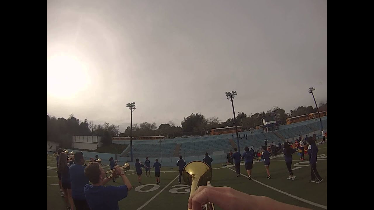 Pali High Marching Band Trumpet Cam 2014 - YouTube