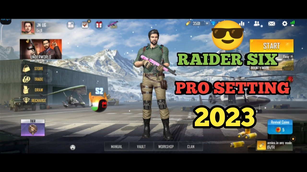 BEST PRO SETTING FOR RAIDER SIX 🥰|BEST SENSTIVITY SETTING FOR RAIDER ...