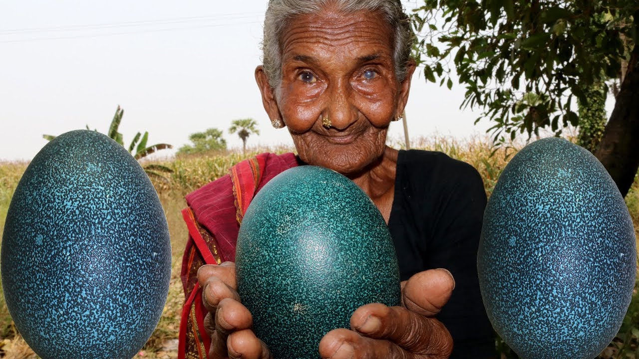 Emu eggs Recipe | Health Eggs Curry | Delicious Emu Curry | Country ...