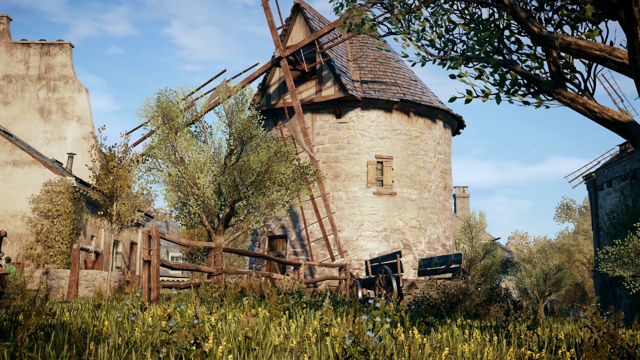 The Windmill Farm - (AC Unity) - [Live Wallpaper] - YouTube
