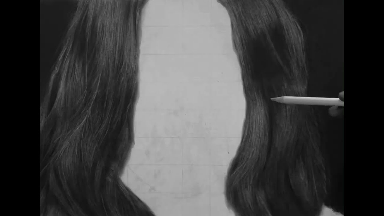 How to draw hyper realistic hair | Drawing tutorial | Timelapse - YouTube