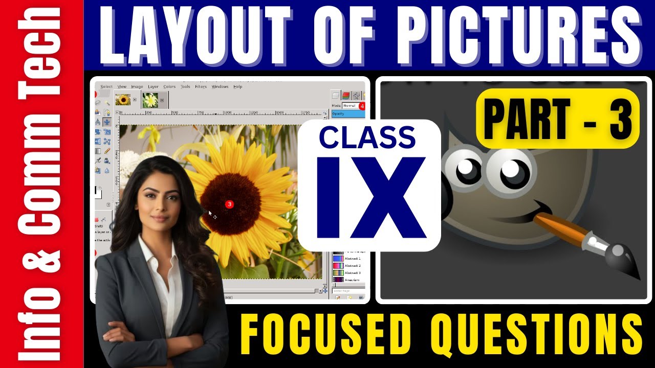 Class 9 | ICT | IT | Chapter 1 - Part 3| Layout Of Pictures | Focused ...