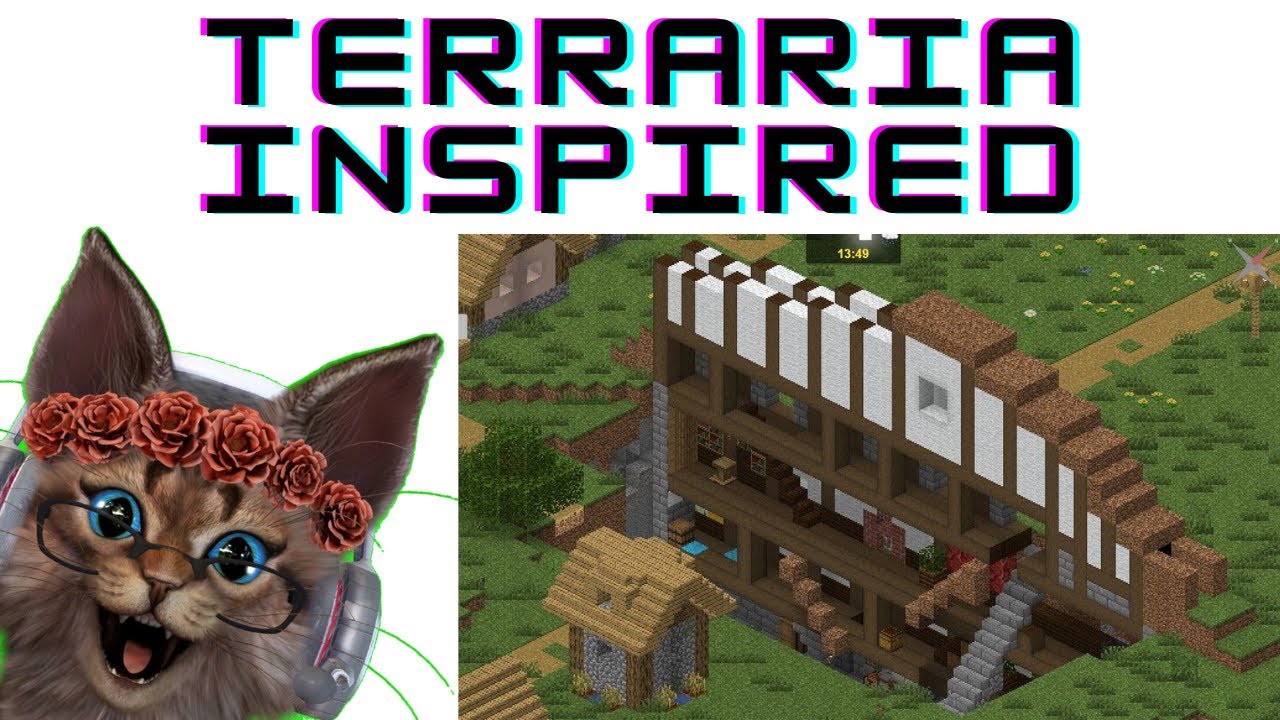 Minecraft - Terraria Crossover Build con't - Community SMP Server - YouTube