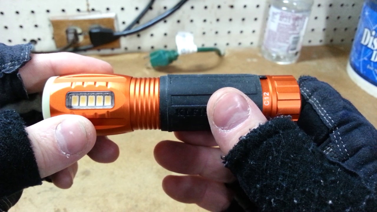 Klein Tools Flashlight with Work Light Model# 56028 - YouTube