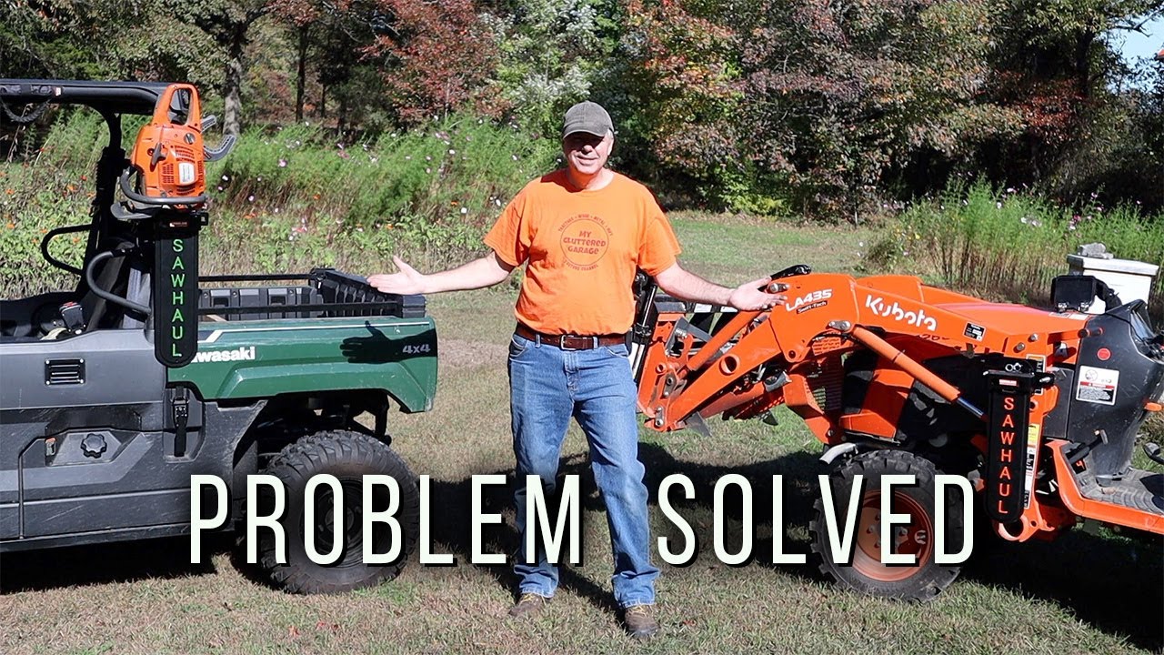 #118 Saw Haul Chainsaw Carrier for Tractors and Side By Sides. Kubota ...