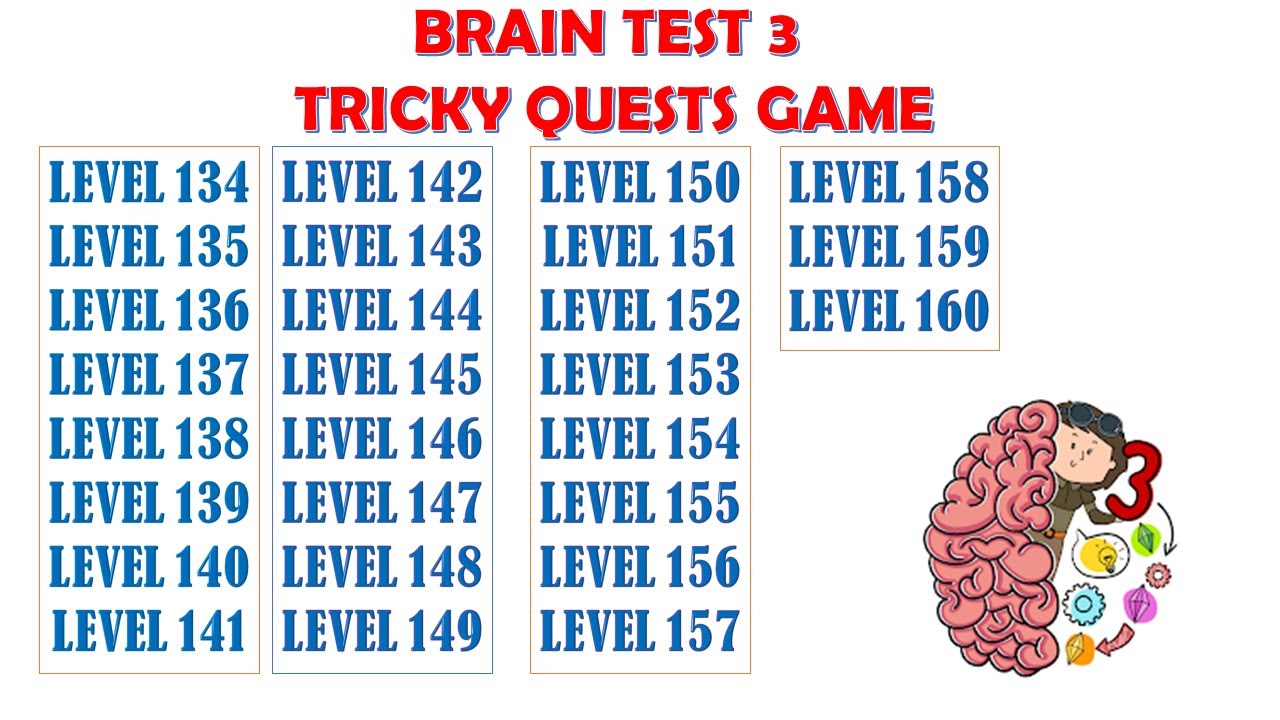 KUNCI JAWABAN BRAIN TEST 3 LEVEL 134-LEVEL 160 BRAIN TEST 3 TRICKY ...