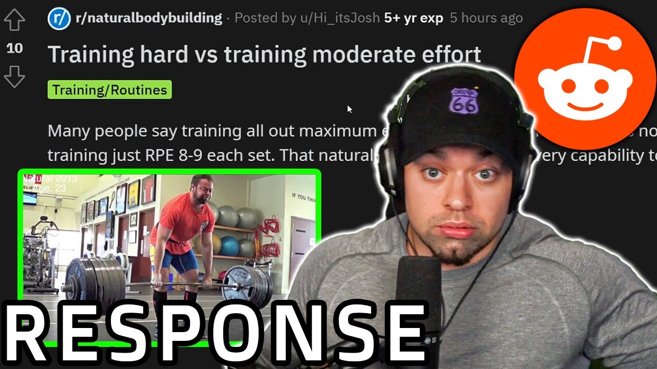 Reddit: Training Hard vs Training Moderate Effort - My Thoughts - YouTube