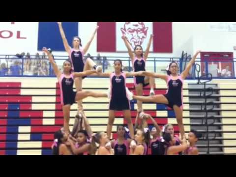 LHS Cheer - wolf wall - YouTube