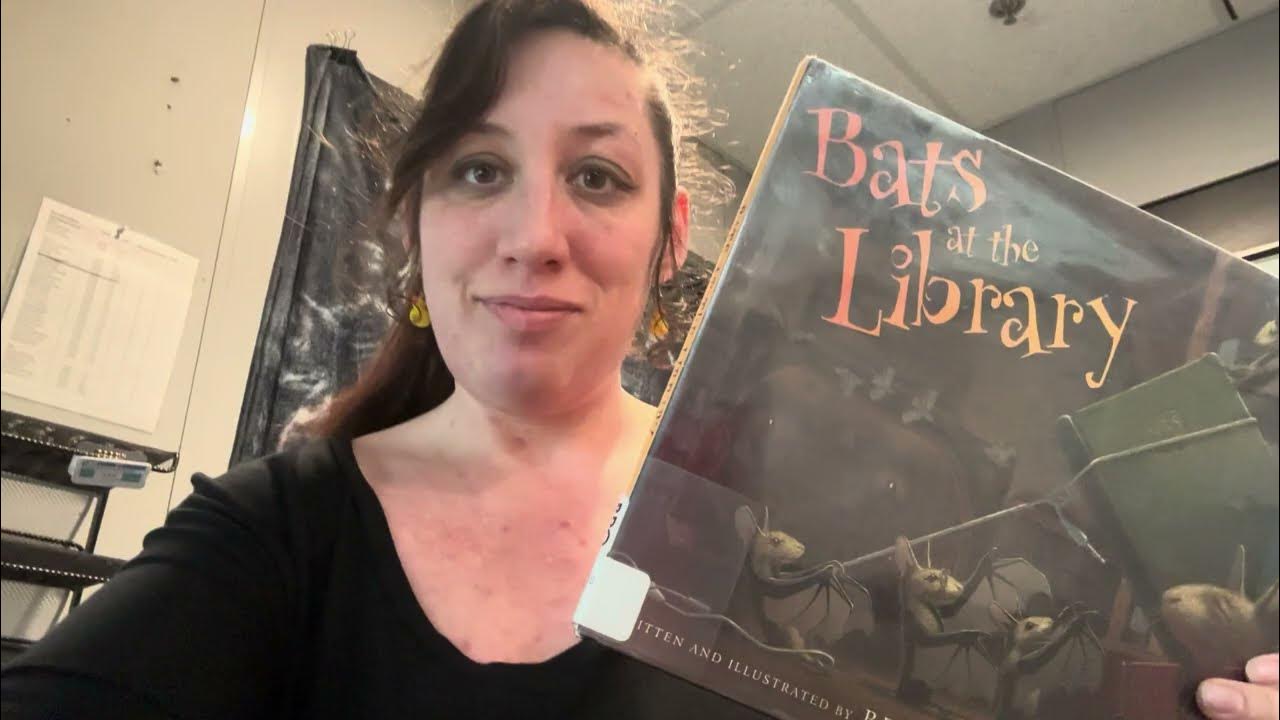 I read “Bats at the Library,” written and illustrated by Brian Lies. (C ...