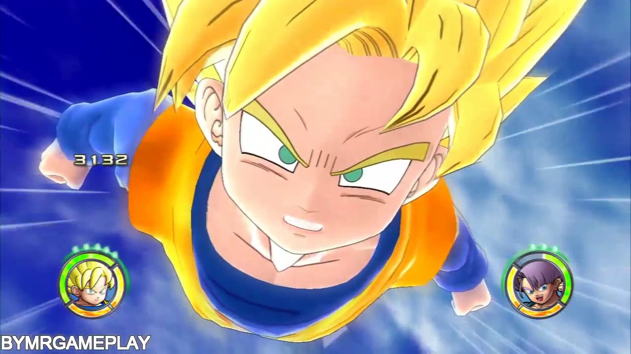 Dragon Ball: Raging Blast 2: Goten All Attacks + Transformation - YouTube