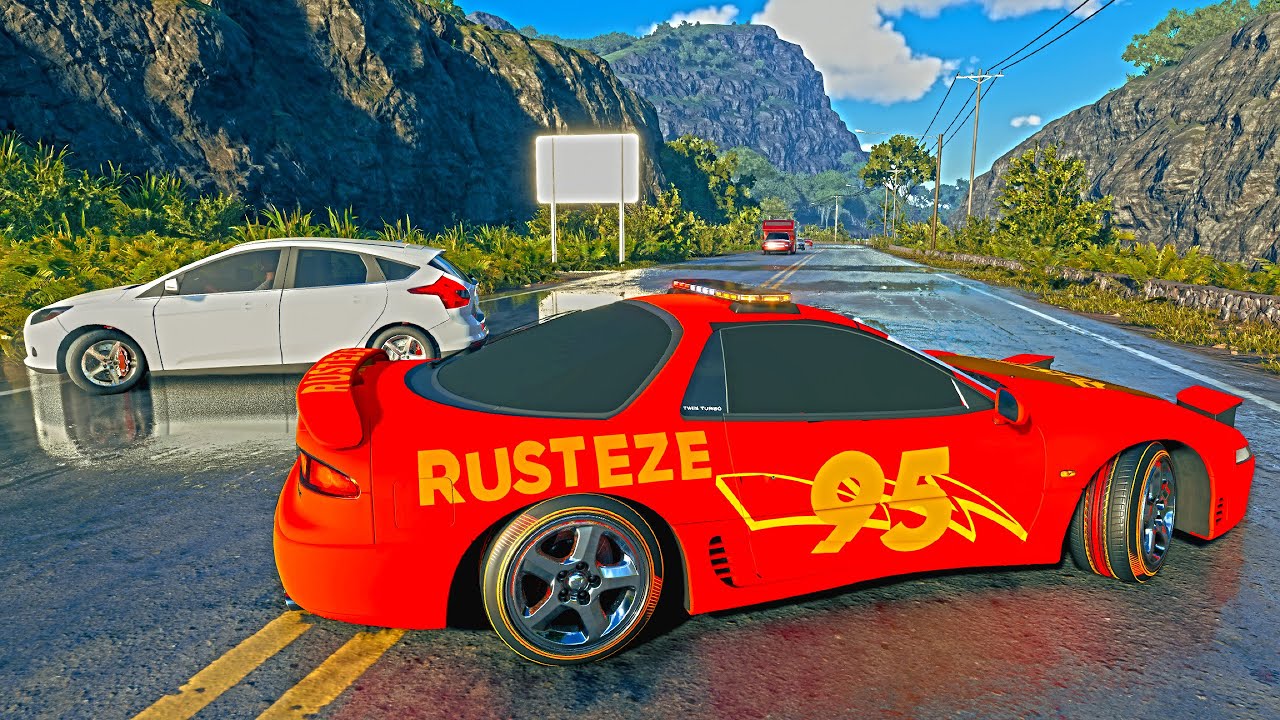 Bilkörningsspel | Lightning McQueen Police Car Drive Gameplay | Bilspel ...