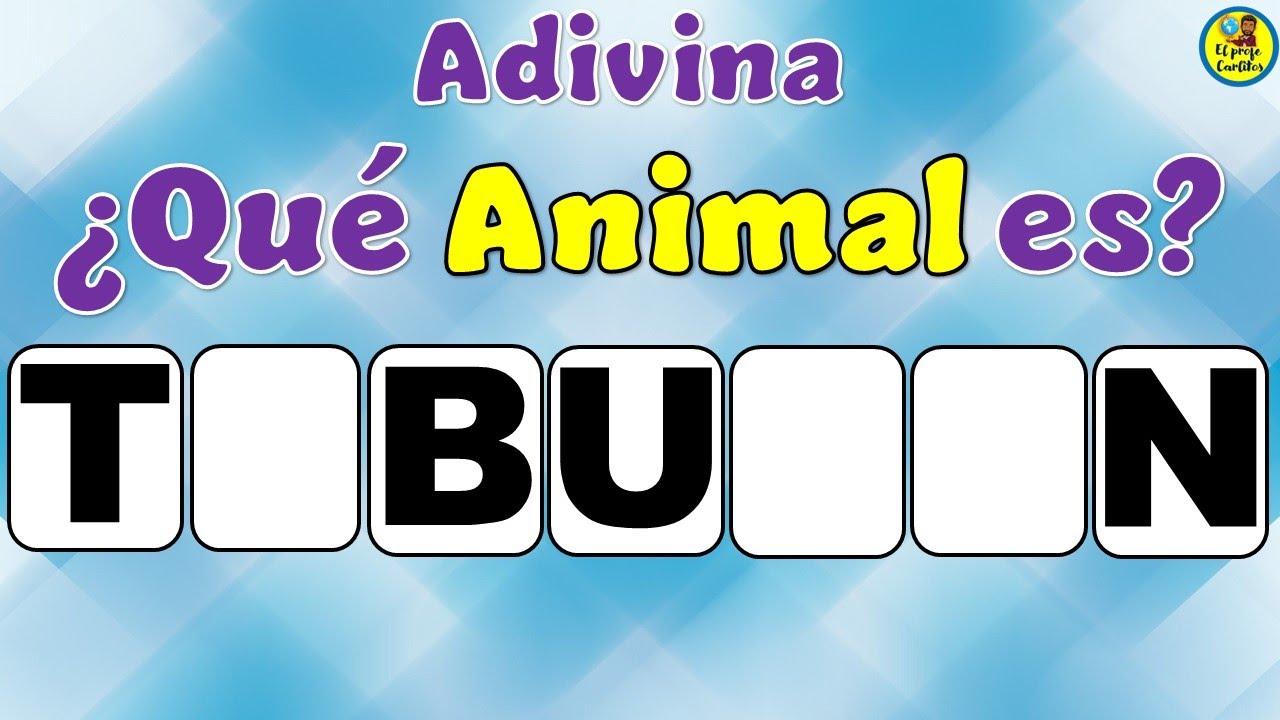 ADIVINA EL ANIMAL encontrando las letras que faltan | Test de Animales ...